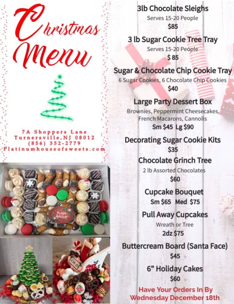 Platinum House of Sweets | Menu | Dessert Creations | Turnersville, NJ
